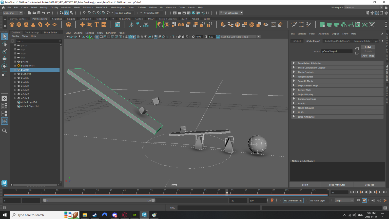 Week 11: Maya Development – Tim Schweizer's Development Blog